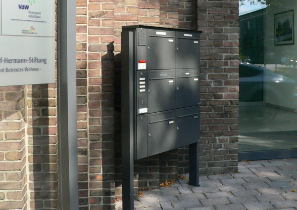 Freistehende Briefkastenanlagen | allebacker Briefkastensysteme Briefkasten